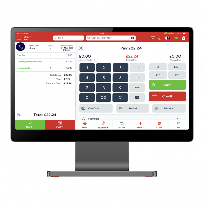 Bar POS UK - Simplify Tabs, Orders and Payments