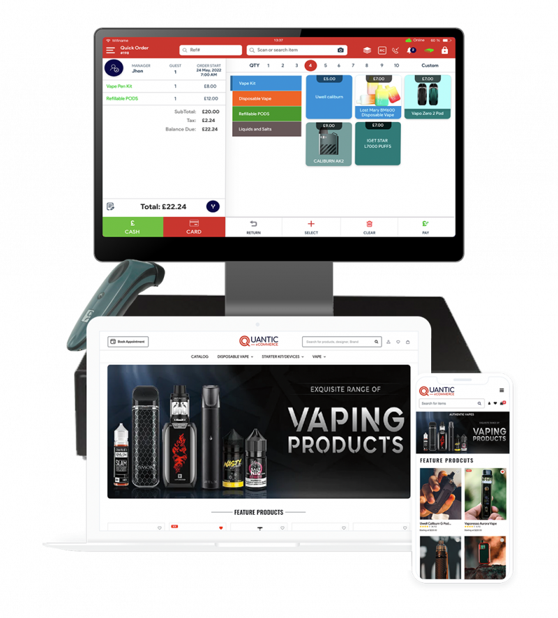 Vape Store POS System | Quantic POS UK